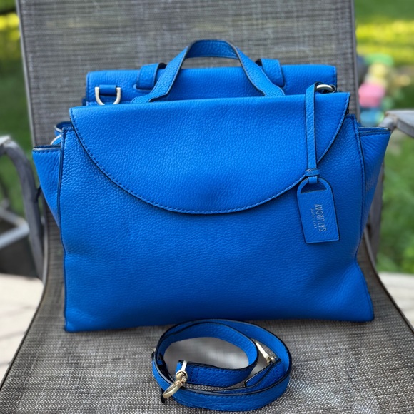kate spade | Bags | Kate Spade Saturday Vibrant Blue Leather Handbag ...